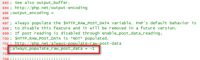 Q：always_populate_raw_post_data 配置 | 魔众软件