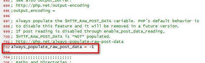 Q：always_populate_raw_post_data 配置 | 魔众软件